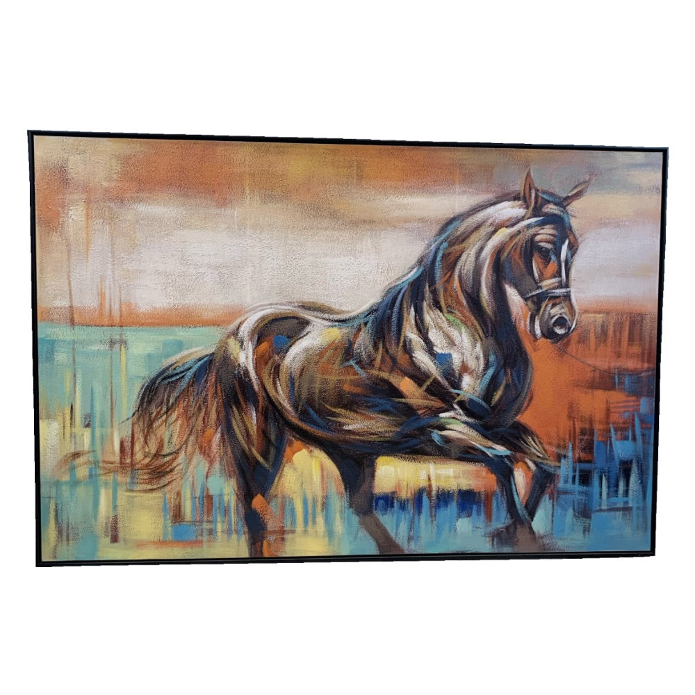Cuadro Enmarcado Caballo Indiana – chadidhogar